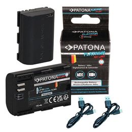 Patona 2x Platinum Akku mit USB-C Eingang für Canon Kamera-Akku Ersatzakku Kamerakku 2250 mAh (7