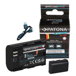 Patona Platinum Akku mit USB-C Eingang für Canon LP-E6 Kamera-Akku Ersatzakku Kameraakku 2250 mAh (7