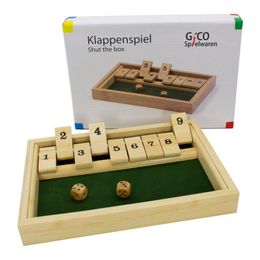 GICO Spielesammlung, GICO Klappenspiel / Shut the box aus Holz