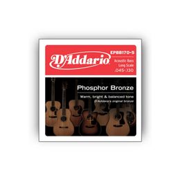 D'Addario Daddario Saiten, 5er Phosphor Bronze 45-130 Acoustic Bass 45-65-80-100-130
