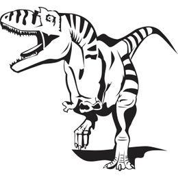 Wandtattoodesign Wandtattoo Aufkleber T-Rex Dino Dinosaurier