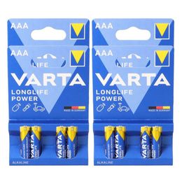 Varta 16x Varta 4903 Longlife Power AAA Micro Batterie im 4er Blister Batterie
