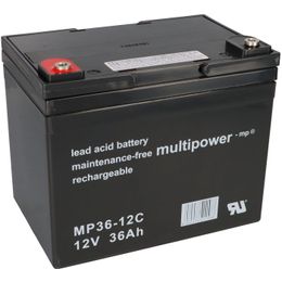 Multipower Multipower Blei-Akku MP36-12C 12V 36Ah Zyklenfest