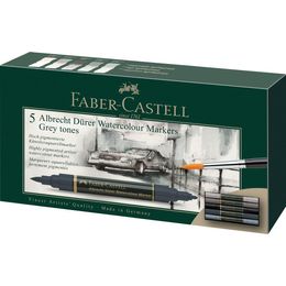Faber-Castell Buntstift Faber-Castell Aquarellmarker Albrecht Dürer 5er Etui grau