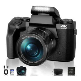 Fine Life Pro W5 Digitalkamera 64MP Kompaktkamera Superzoom-Kamera (64 MP