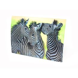 Cornelißen Postkarte 3D Postkarte Zebras