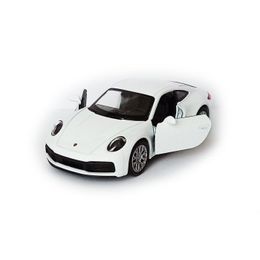 Welly Modellauto PORSCHE 911 Carrera 4S Sportwagen aus Metall Modell Auto 85 (Weiss)