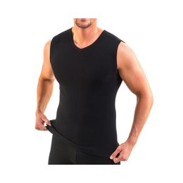 Hermko Achseltop 3050 Herren Muskelshirt V-Neck aus 100% Bio-Baumwolle Vest Unterhemd
