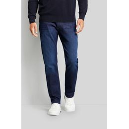 Bugatti 5-Pocket-Jeans mit einem leichten Used Look, blau