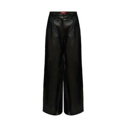 Esprit Lederhose Lederhose mit weitem Bein