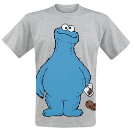 Sesamstraße Sesamstraße Krümelmonster - Cookie Thief T-Shirt grau meliert in L