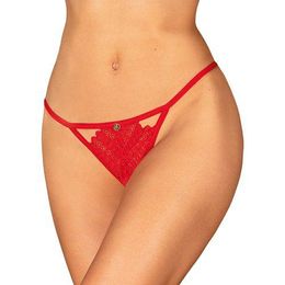 Obsessive String ouvert „Ingridia“ aus roter Spitze