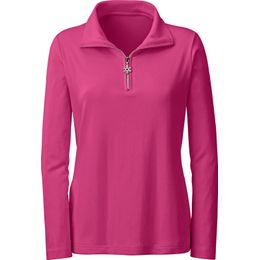 Damen Langarmshirt mit Schneeflocken-Anh&auml;nger fuchsia, Gr&ouml;&szlig;e 38