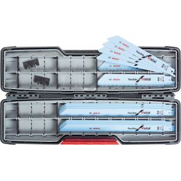 Bosch Professional Werkzeugset 20-teiliges Säbelsägeblatt-Set, ToughBox für Metal, blau