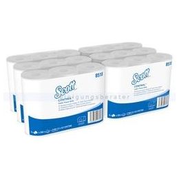 Kimberly-Clark Toilettenpapier Kimberly Clark SCOTT® Toilet Tissue Rollen 3 Lagig, 6 Beutel x 6 Kleinrollen x 350 Blätter