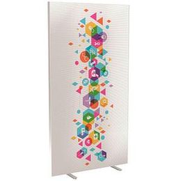 PAPERFLOW Trennwand easyScreen Business, 62135 bunt 94,0 x 173,4 cm