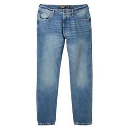 Tom Tailor DENIM Herren Loose Straight Fit Jeans, blau, Uni, Gr. 32/32