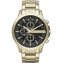 Chronograph Armani Exchange "AX2137" Armbanduhren goldfarben Herren Quarzuhren