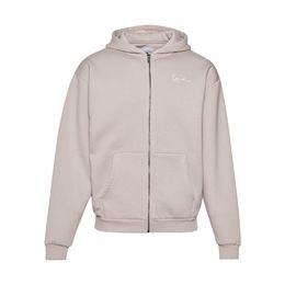 Karl Kani Sweatjacke 'Essential' Herren Gr&ouml;&szlig;e S taupe / wei&szlig;
