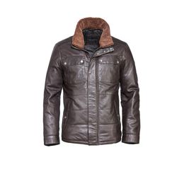Bugatti Lederjacke 'BUMarcello' Herren Gr&ouml;&szlig;e M braun / dunkelbraun