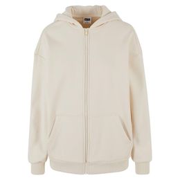 Urban Classics Zip-Up Hoodie female Beige size XXL