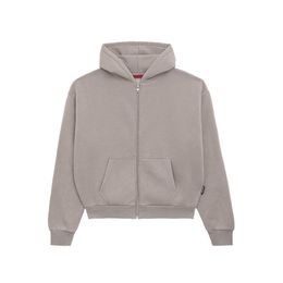 Prohibited Zip-Up Hoodie male Grey size M