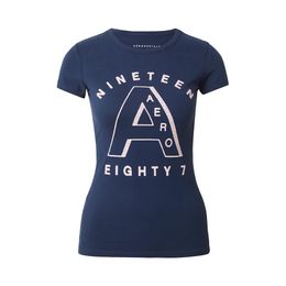 Aéropostale Shirt 'NINETEEN EIGHTY 7' female Blue size XL