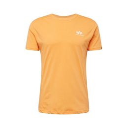 Alpha Industries T-Shirt Herren Größe S hellorange / weiß