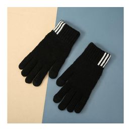 FIDDY Strickhandschuhe Handschuhe aus dicker Samtwolle und kältebeständige Strickhandschuhe