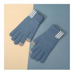 FIDDY Strickhandschuhe Handschuhe aus dicker Samtwolle und kältebeständige Strickhandschuhe