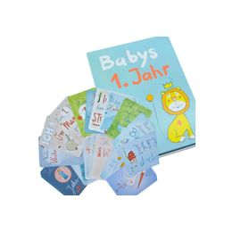 JAKO-O Geburtskarte Meilenstein Karten Baby Geburt + 1. Jahr