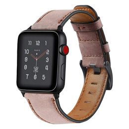GelldG Uhrenarmband Lederarmband Kompatibel mit Apple Watch Armband 38mm 40mm