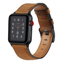 GelldG Uhrenarmband Lederarmband Kompatibel mit Apple Watch Armband 38mm 40mm