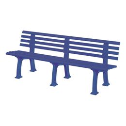BLOME Gartenbank, Juist 4-Sitzer Länge 2000 mm blau