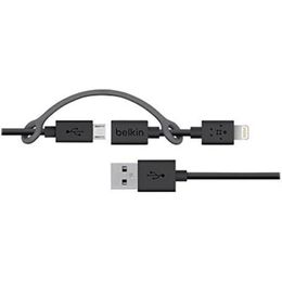 Belkin Belkin Micro USB Kabel +Adapter mit Lightning für iPhone Telefonkabel