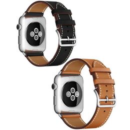 FIDDY Smartwatch-Armband Geeignet für Apple Watch 42MM/44MM/45mm Lederarmband