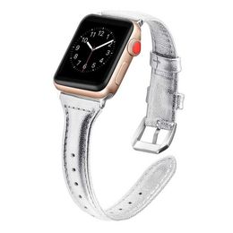 GelldG Uhrenarmband Lederarmband Kompatibel MIT Apple Watch Armband 38mm 40mm 42mm 44mm