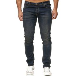 Reslad Stretch-Jeans Reslad Jeans Herren Slim Fit Basic Herren-Hose Jeanshose Männer Jeans Stretch Denim Jeans-Hose Slim Fit