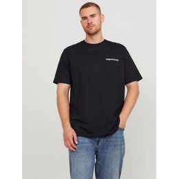 Jack & Jones Jack & Jones T-Shirt Basic T-Shirt Plus Size Rundhals JORVESTERBRO 6606 in Schwarz