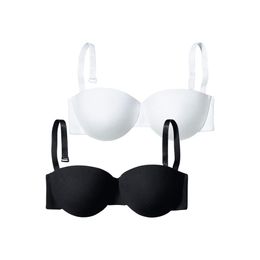 Petite Fleur BH Damen Gr&ouml;&szlig;e 70 schwarz / wei&szlig;