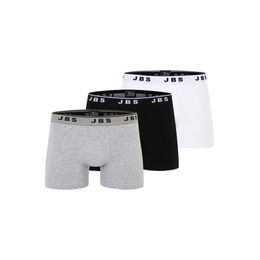 JBS of Denmark jbs Boxershorts Herren Gr&ouml;&szlig;e L grau / schwarz / wei&szlig;