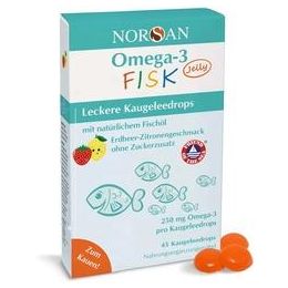 Norsan Omega-3 Fisk Jelly f.Kinder Dragees 45 St