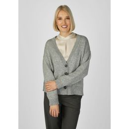 Strickjacke Lecomte "Lecomte Strickjacke" Gr. 44, grau Damen Strickjacken