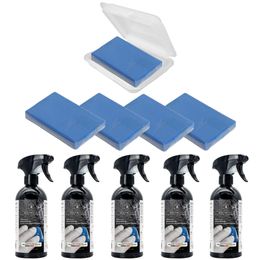 Radami Knete Autoknete Reinigungsknete 5x 500ml Gleitmittel / 5x100g Knete Blau