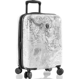 Hartschalen-Trolley Heys "Journey 3G schwarz/weiß, 53 cm" Gr. B/H/T: 38 cm x 53 cm x 24 cm 47 l, schwarz-weiß (black, white) Koffer Handgepäck-Koffer