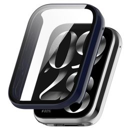 Wigento Smartwatch-Hülle Für Xiaomi Mi Band 8 Pro Kunststoff Watch Hülle + H9 Schutzglas Blau