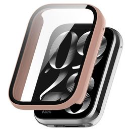 Wigento Smartwatch-Hülle Für Xiaomi Mi Band 8 Pro Kunststoff Watch Hülle + H9 Schutzglas Pink