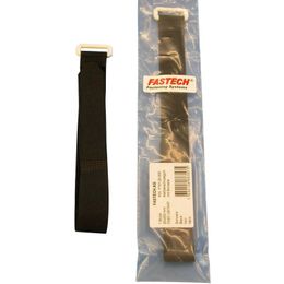 F101-20-300 Klettband mit Gurt Haft- und Flauschteil (l x b) 300 mm x 20 mm Schwarz 1 St. - Fastech
