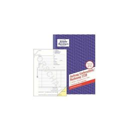 Avery Zweckform Auftrag/Lieferschein/Rechnungsformular din A5 51g/m² selbstdurchschreibend 1 Durchschlag handschriftlich Schreibmaschine 2 x 40 Bl.