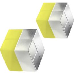 Sigel - Neodym Magnet C10 Extra-Strong (b x h x t) 20 x 10 x 20 mm Würfel Silber 2 St. BA704